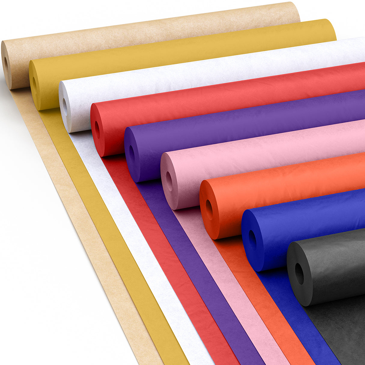 Color Kraft Paper Rolls - Perfect for Packing & Wrapping